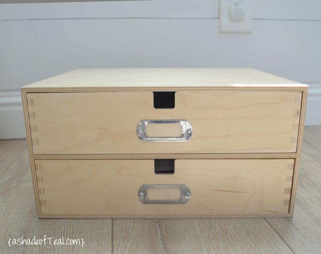 IKEA Update- Makis Wood Organizer Makeover