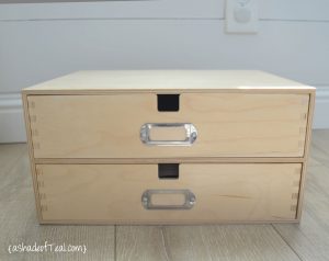 IKEA Update- Makis Wood Organizer Makeover