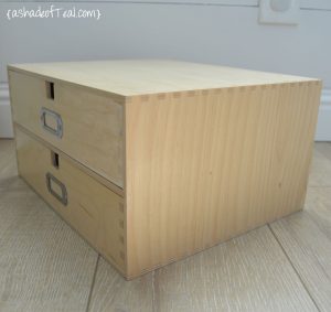 IKEA Update- Makis Wood Organizer Makeover