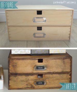IKEA Update- Makis Wood Organizer Makeover