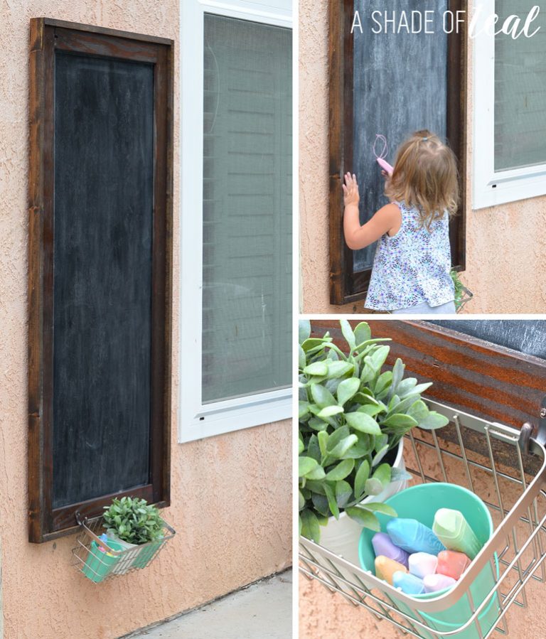 How to make a Removable Outdoor Chalkboard with all® Free Clear