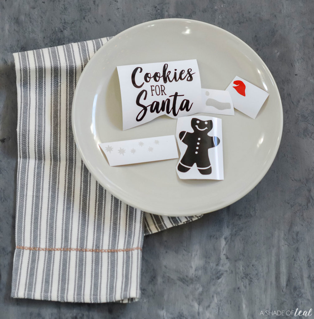 Christmas Cookies for Santa Plate