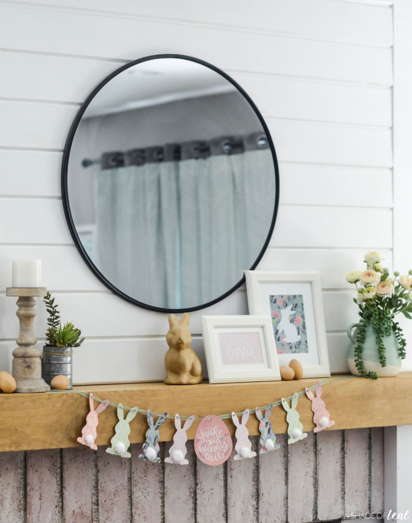 Simple Spring Easter Mantle